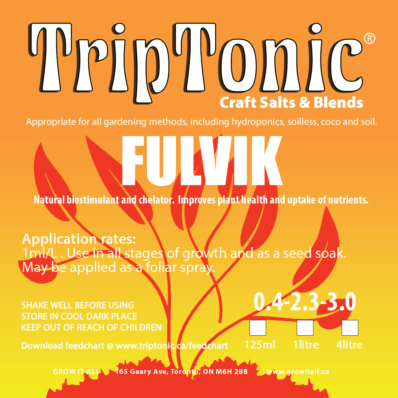 TripTonic Fulvik 1L – Grow It All